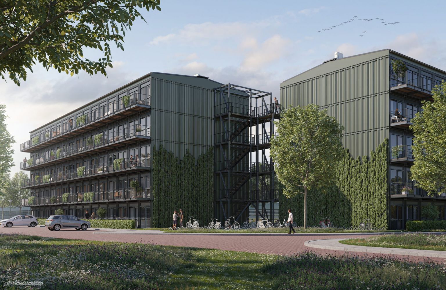 SSH& to place 149 temporary residences behind the Huygens building ...