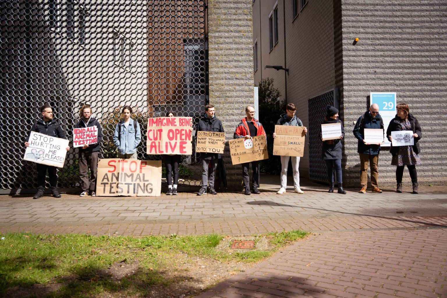 Protest march against animal-testing: 'So many helpless animals being ...